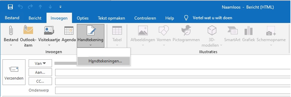 Tip: Handtekening zetten onder e-mail